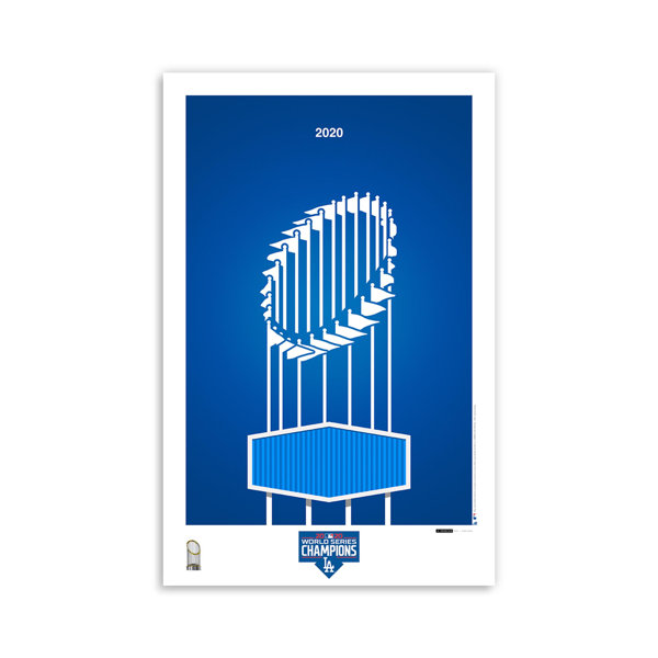 S. Preston Art + Designs Minimalist 2020 MLB World Series Trophy By S ...