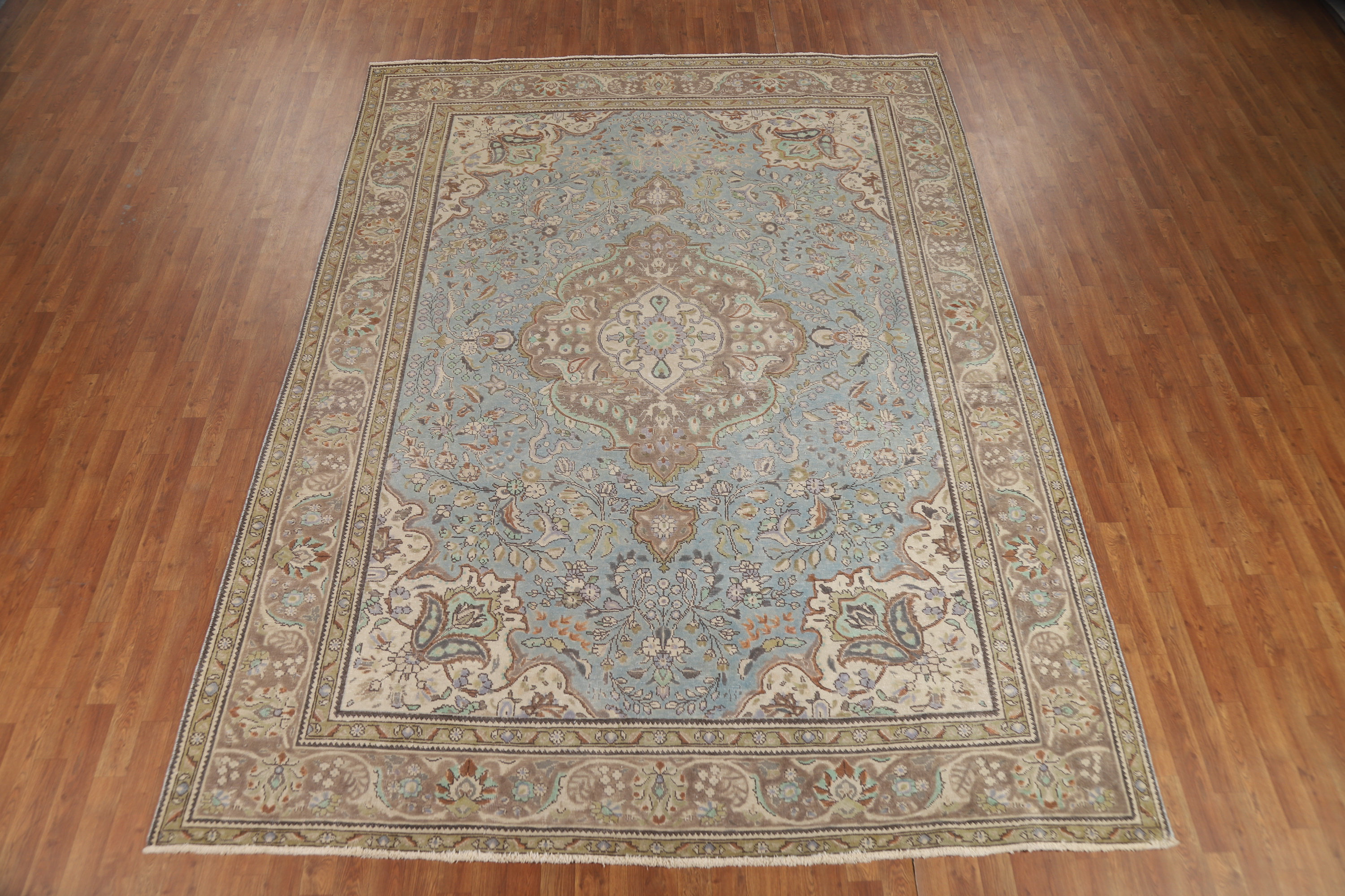 Bloomsbury Market Light Blue Handmade Traditional Area Rug 8x12 | Wayfair