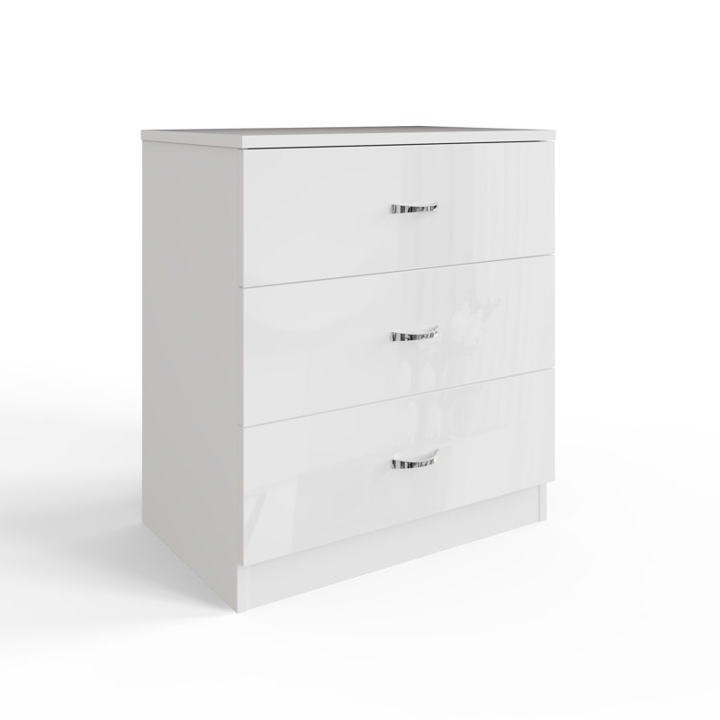 Zipcode Design Brendle 3 Drawer Chest Of Drawers: 60cm Wide - High ...