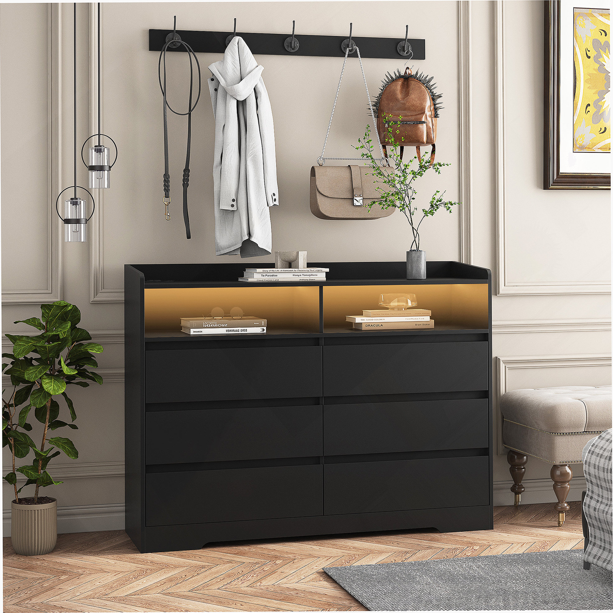 Fleur De Lis Living Living Room Sideboard Storage Cabinet,drawer ...