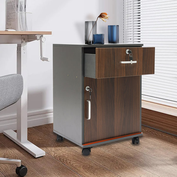 Ebern Designs Banh 14.2'' Wide 1 -Drawer Mobile File Cabinet | Wayfair