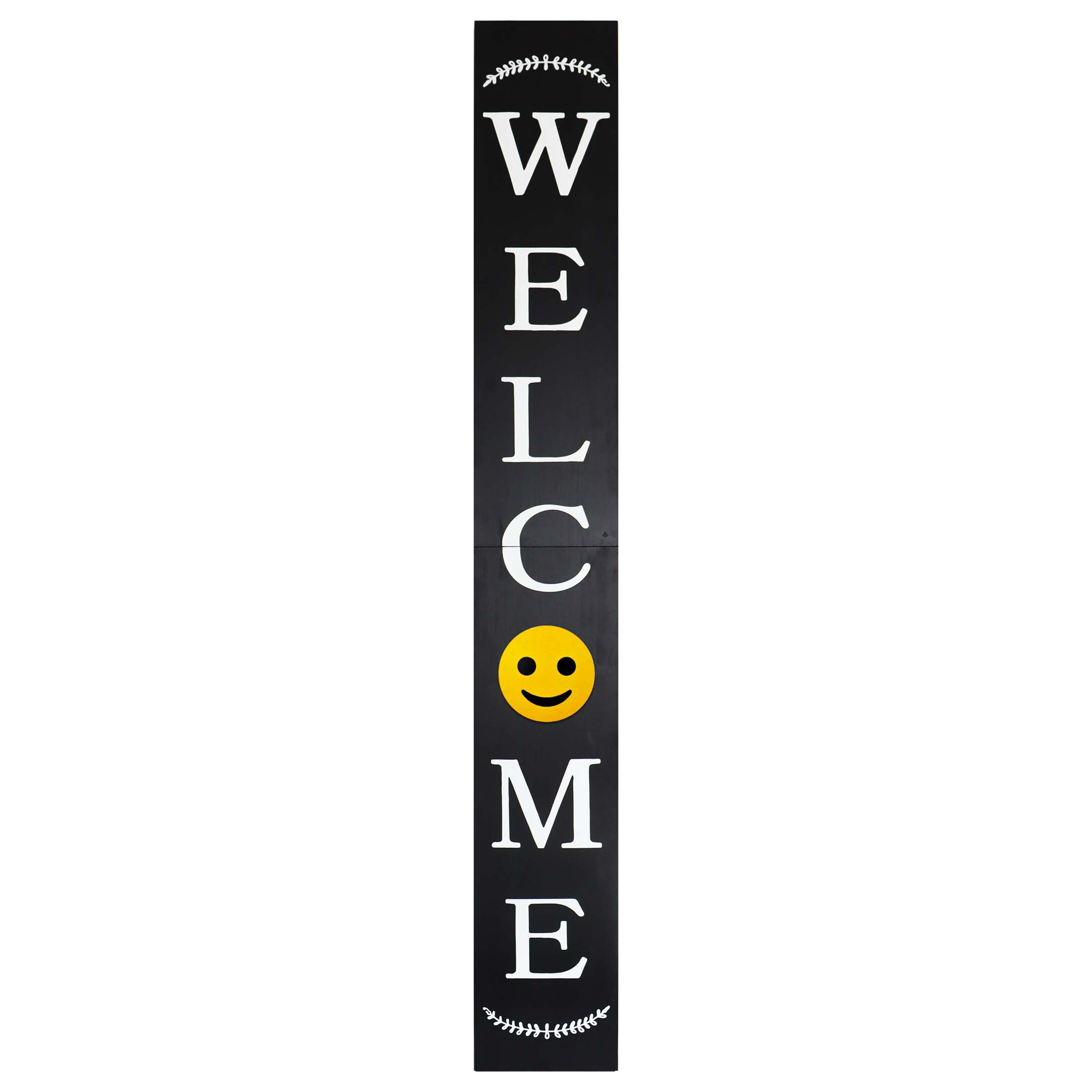 Gracie Oaks Kornel Smiley Face Welcome Sign - Wayfair Canada