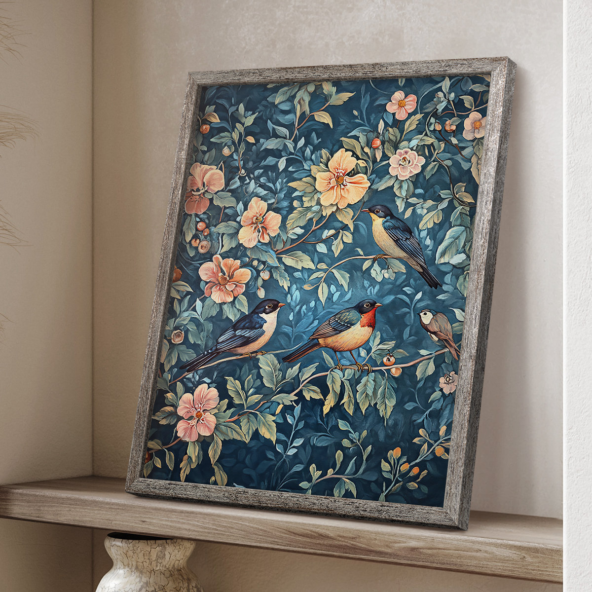 Lark Manor™ WM MORRIS Series XXXIV Framed Print - Solid Wood | Wayfair