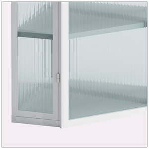 Ebern Designs Wall Mounted Corner Cabinet with Featuring Four-tier ...