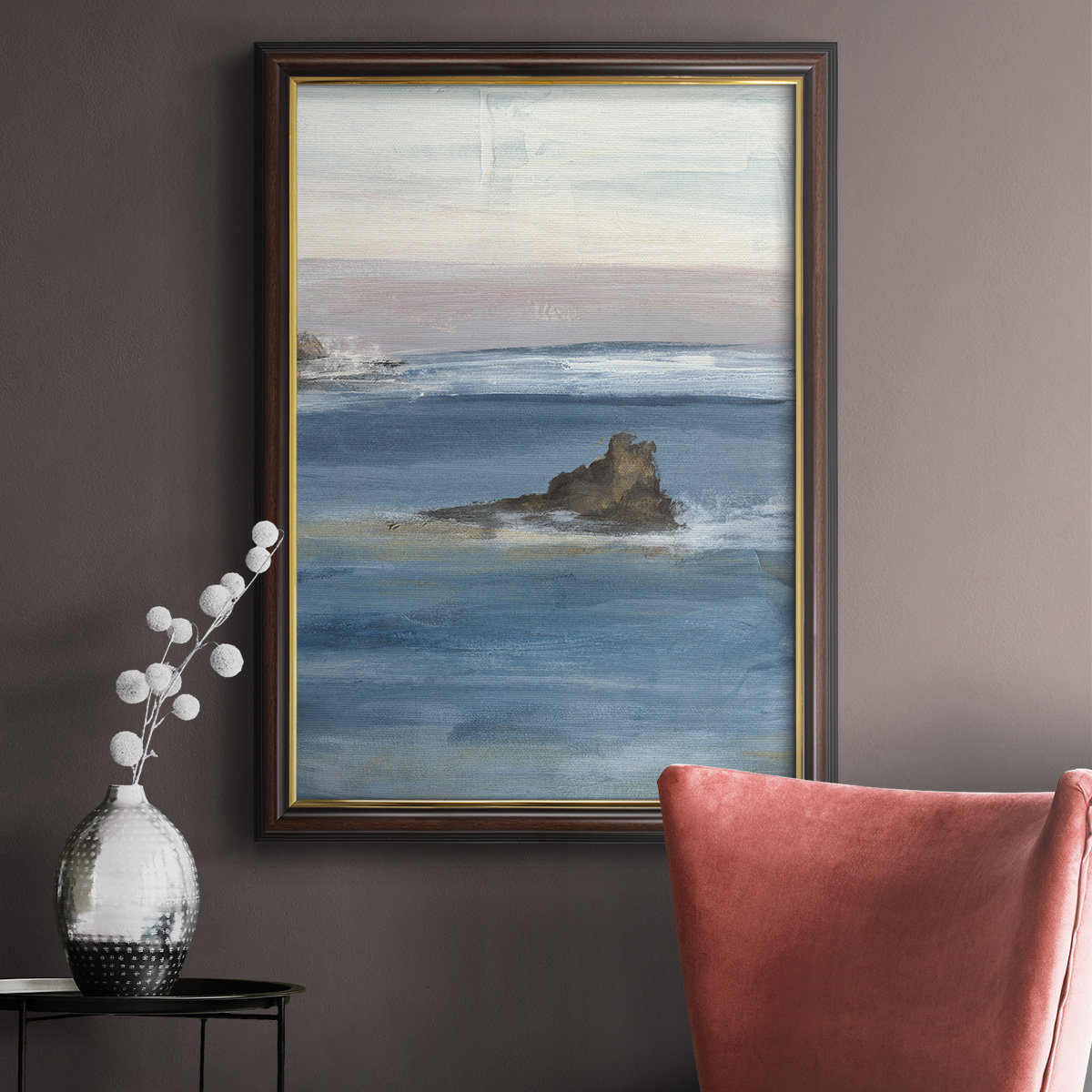 Dovecove Merging The Ocean III Premium Framed Canvas- Ready To Hang ...