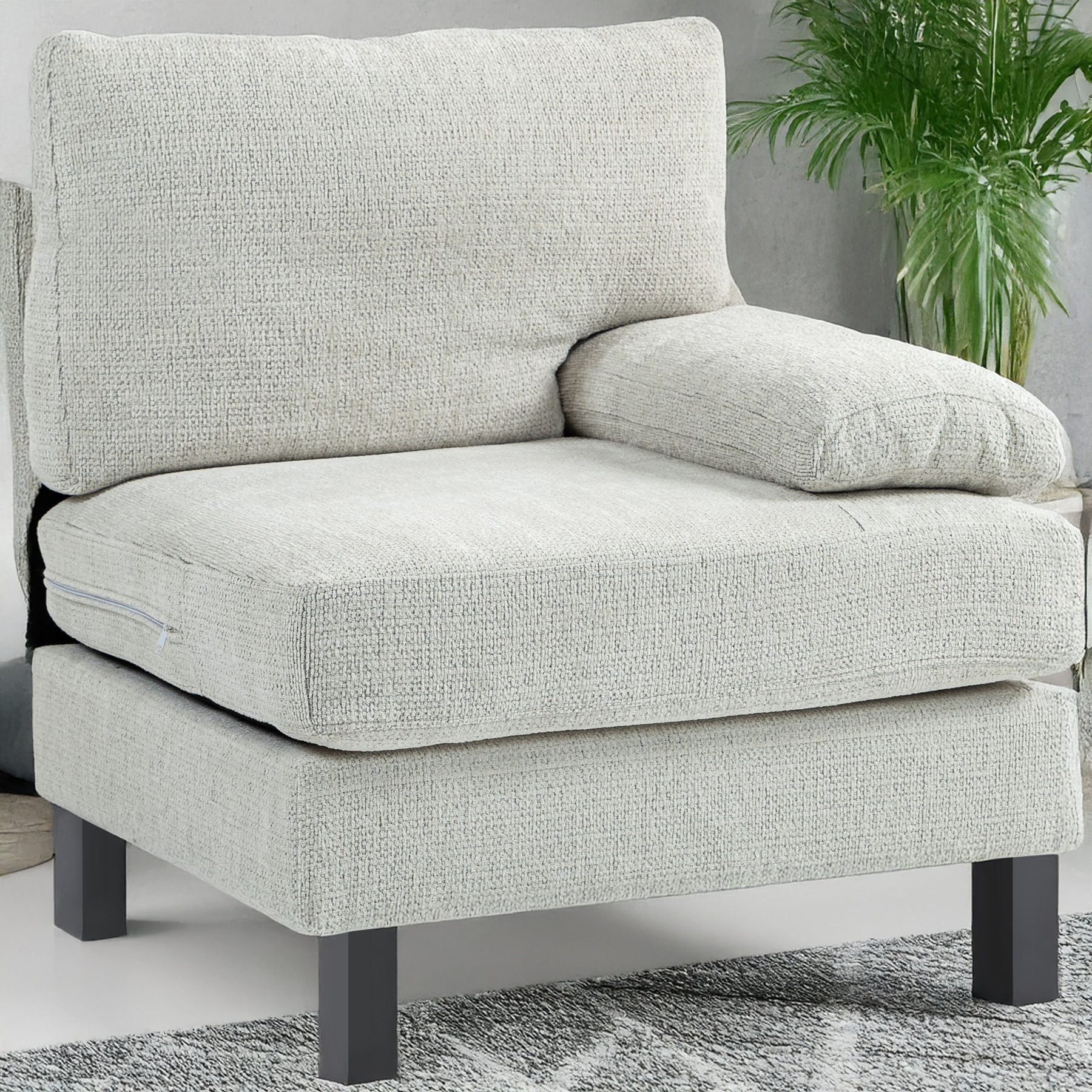 Ebern Designs Modular Sectional Sofa Living Room Ottoman Cozy Modular ...