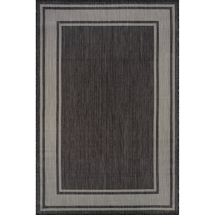 Latitude Run® Gray Indoor/Outdoor Rug | Wayfair