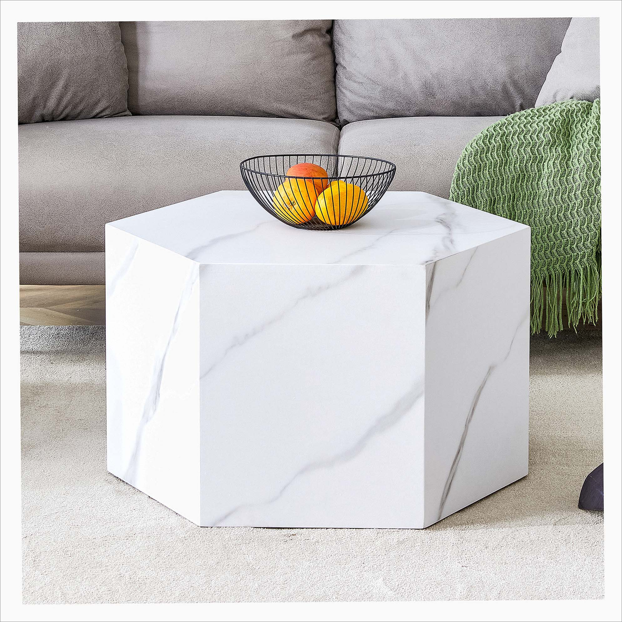 Ivy Bronx Modern MDF coffee table, with complex texture patterns, style ...