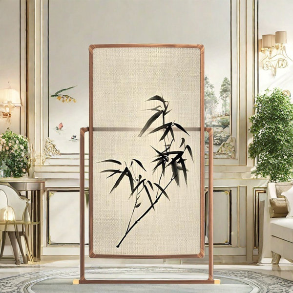 Sleek Surface Designs Zen Bamboo Pattern Screen Divider | Wayfair