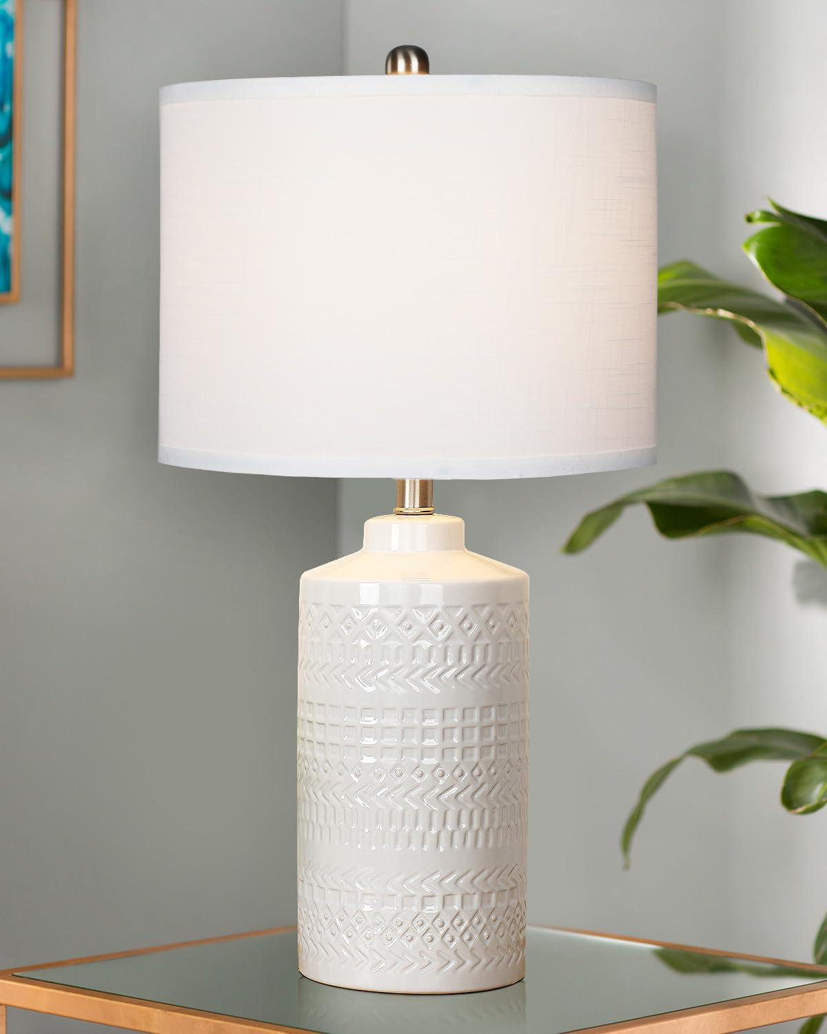 Rosecliff Heights Modern Ceramic Table Lamp, 24.5" Living Room Lamps 3 ...