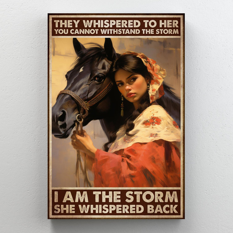 Trinx Woman I Am The Storm 1 On Canvas Print | Wayfair