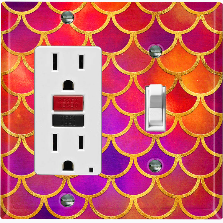 WorldAcc Patterned 2 - Gang Standard Combination Wall Plate | Wayfair