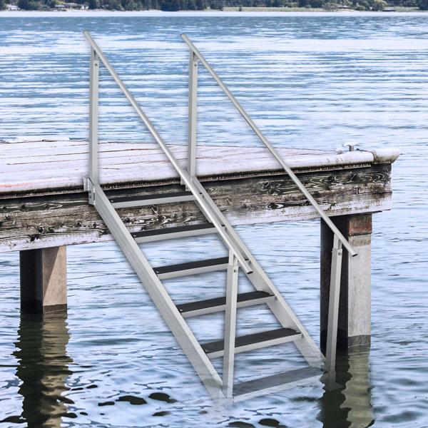 Stellweilan Tessberg Dock Ladder, Adjustable Height, 500 lbs Load ...