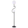Hokku Designs Dacki 69-Inch Dual Spherical Bulb Metal Floor Lamp Black ...