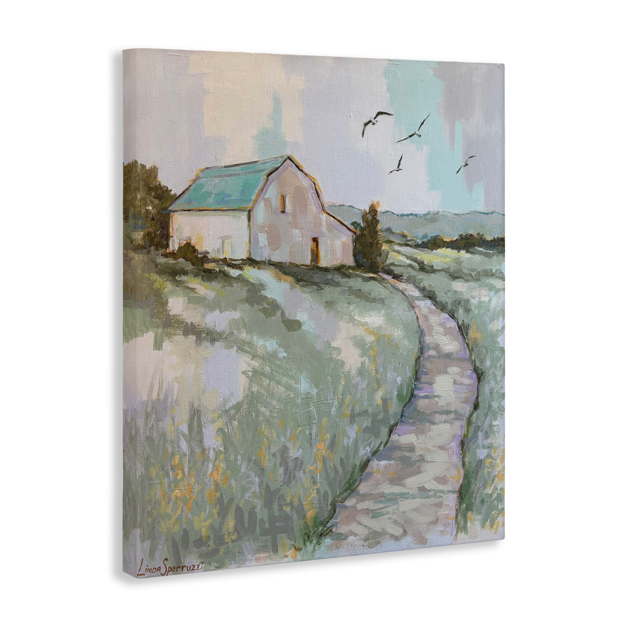 Union Rustic Peaceful Homestead Landscape Canvas, design by Linda ...