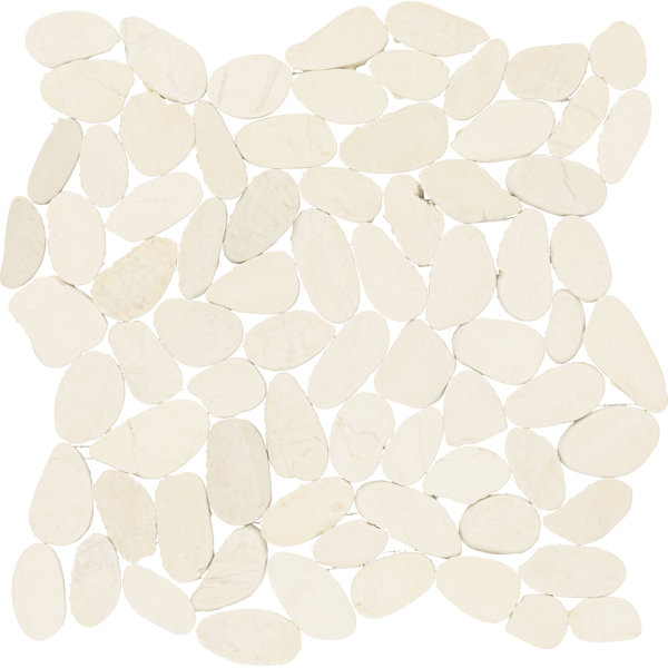 Daltile Pebble Oasis Natural Stone Flat Pebble Mosaic 12" x 12" (11 PC ...