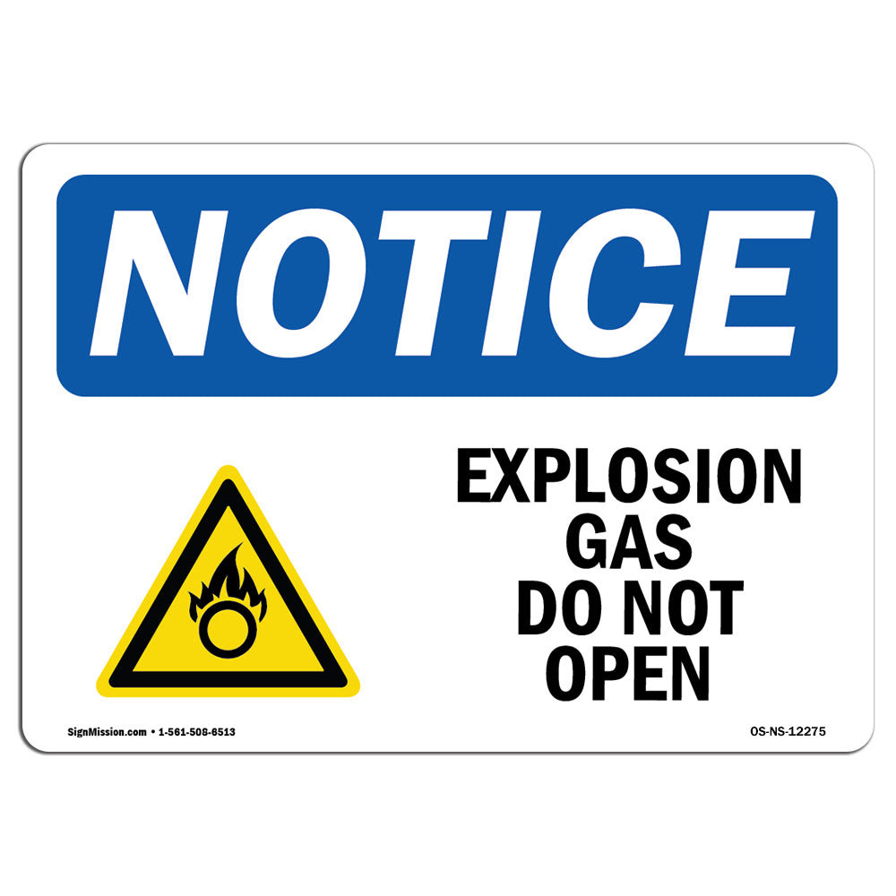 SignMission Explosive Gas Do Not Open Sign | Wayfair