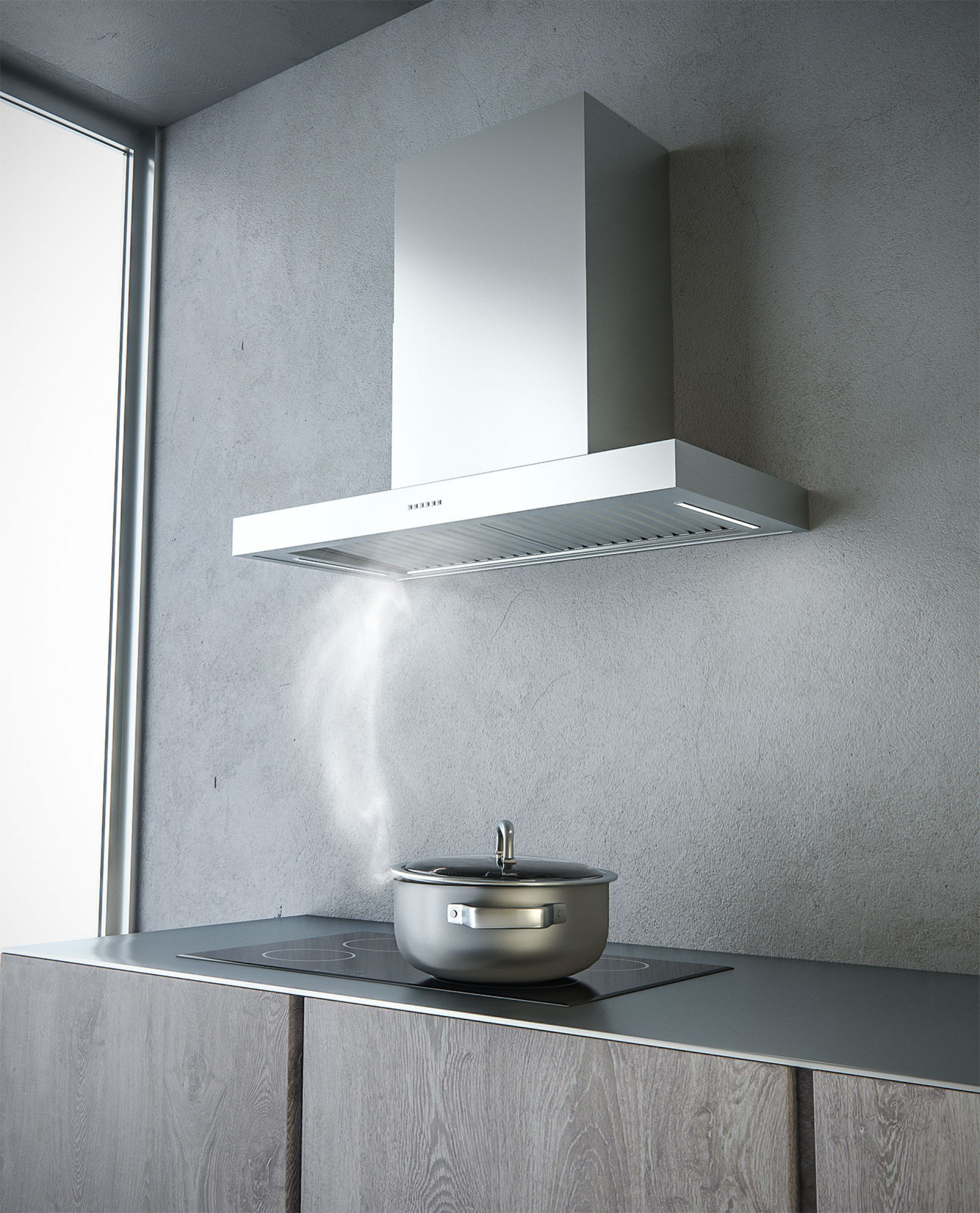 Sirius Range Hoods 1100 Cubic Feet Per Minute Convertible Wall Mount ...
