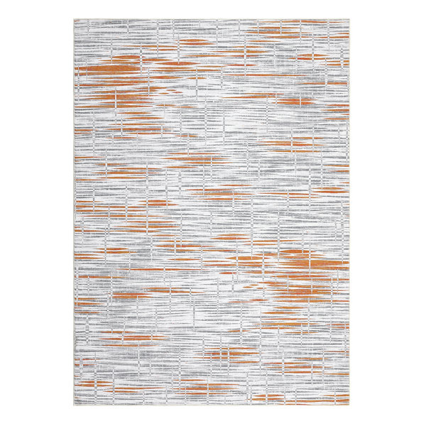 Wrought Studio Machine Washable Rug with Rubber Backing for Living Room ...