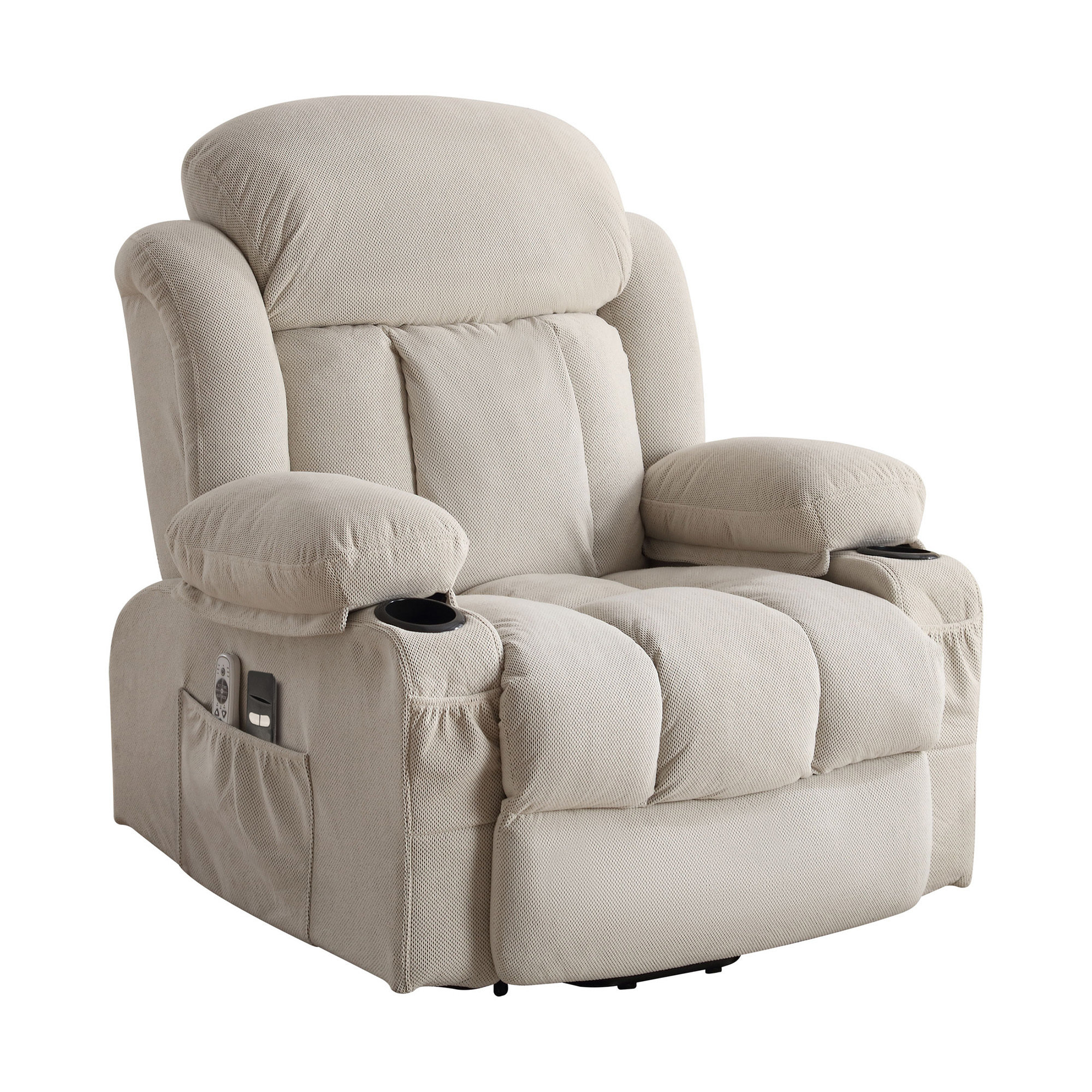 Everly Quinn Electric Lift Recliner Velvet Elegant Living Room Chair With Heat And Massage | Wayfair