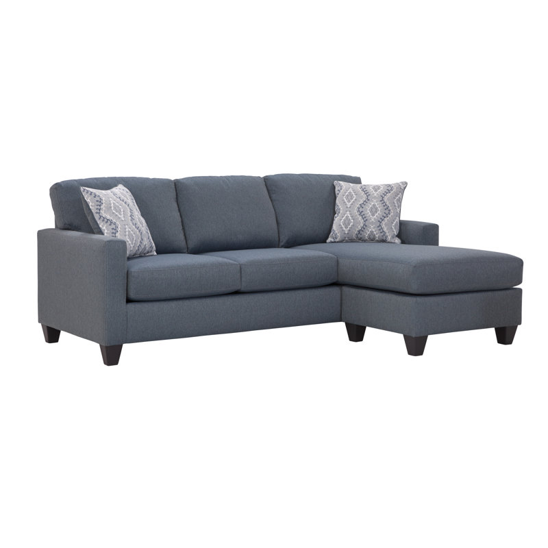 Latitude Run® 90" Square Arm Sofa Chaise with Reversible Cushions | Wayfair