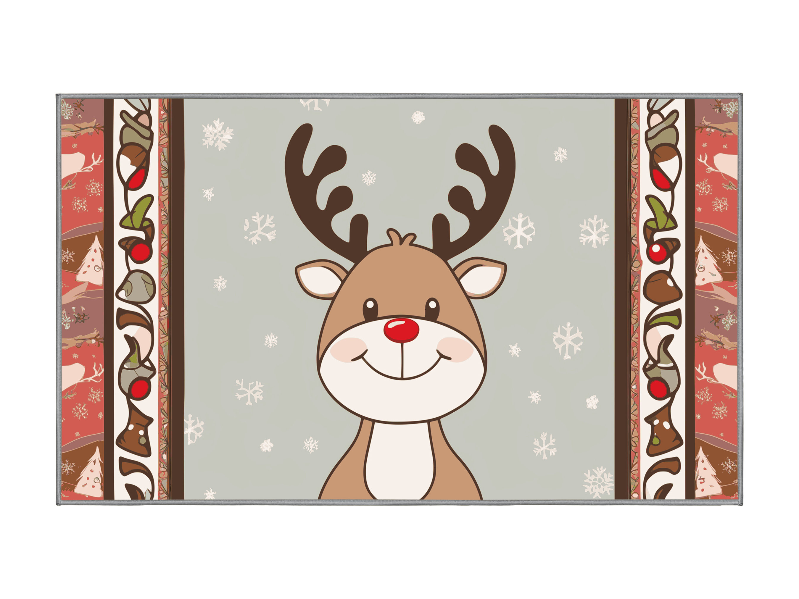 The Holiday Aisle® Christmas Winter Holiday Rug | Wayfair