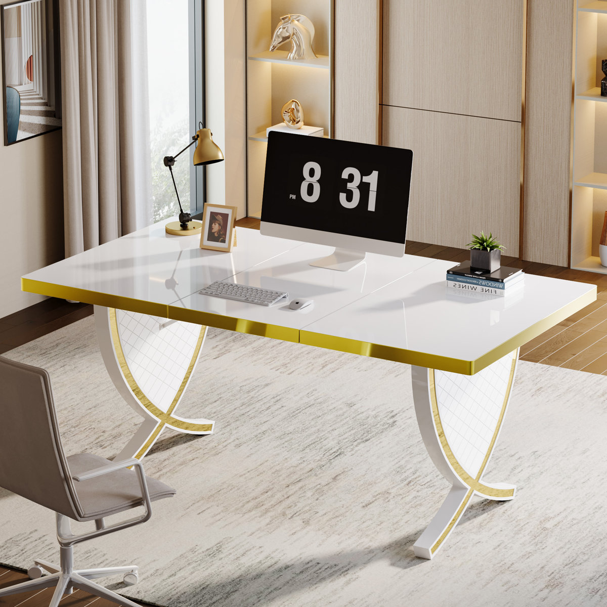 Mercer41 63" Modern Executive Desk | Wayfair