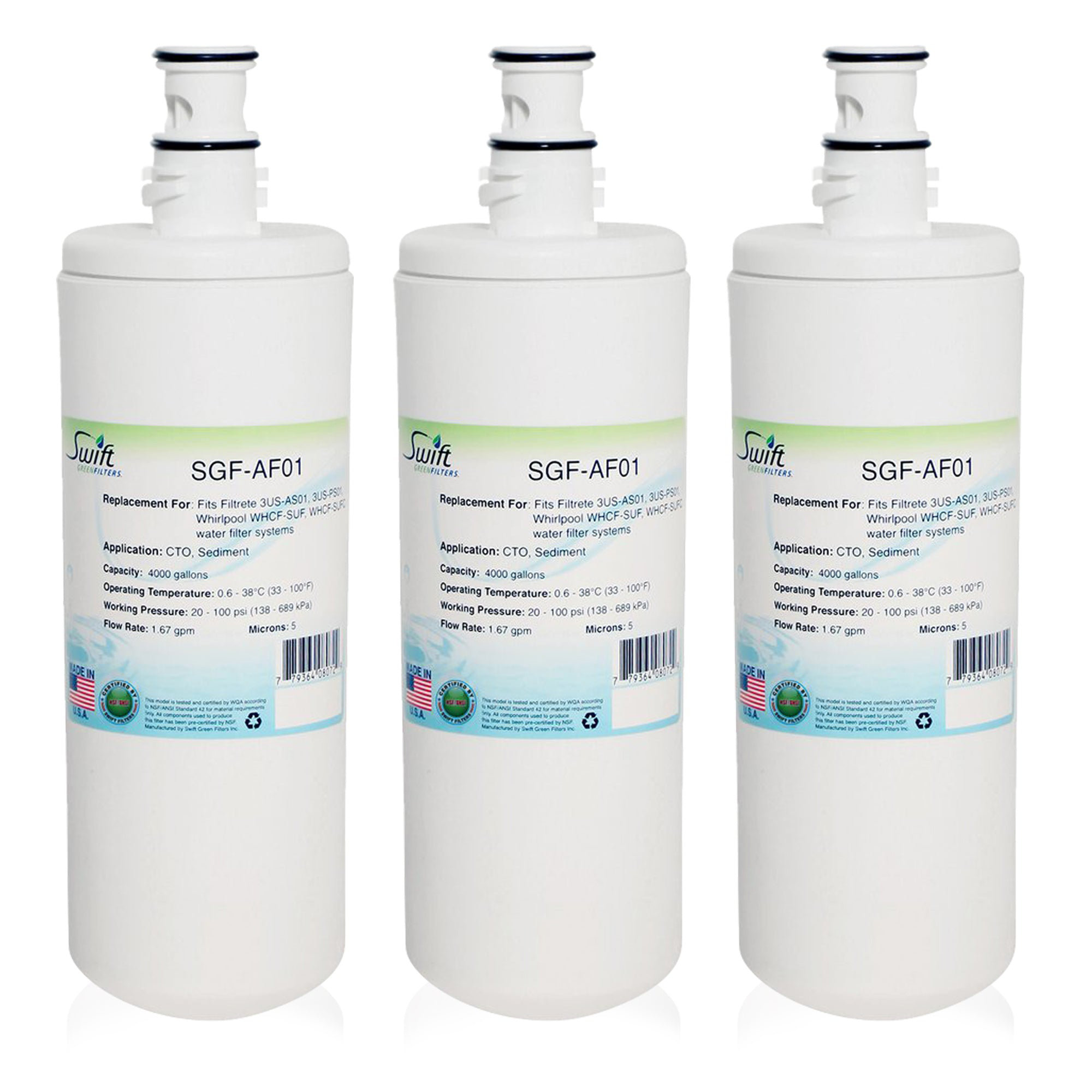 Swift Green Filters SGF-AF01 Compatible Commercial Water Filter for 3US ...