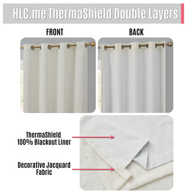 Canora Grey Farnham Polyester Curtain Pair & Reviews | Wayfair