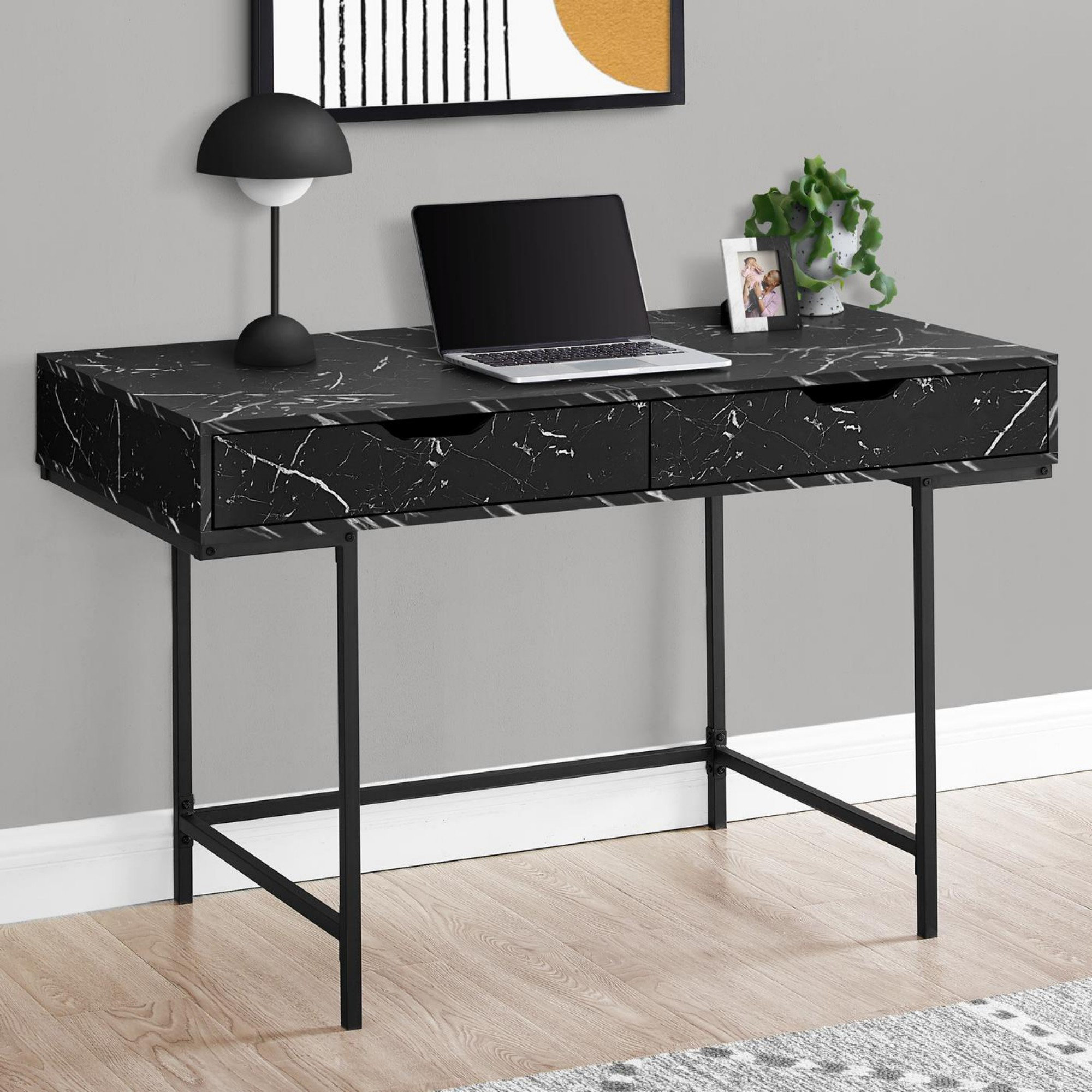 Ivy Bronx Modern Minimalist Computer Desk | Wayfair
