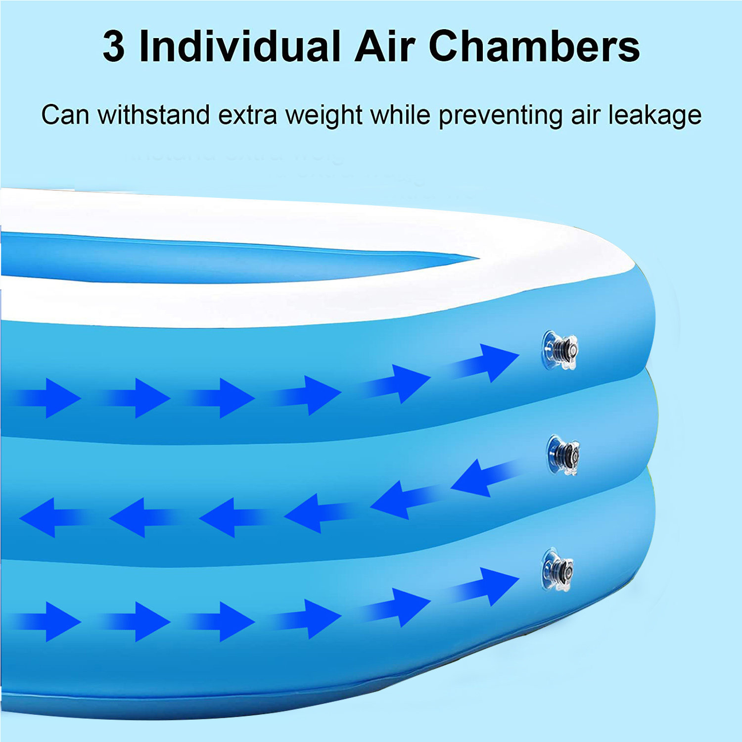 Zupora 2 ft. H x 10 ft. L x 6 ft. W Plastic Inflatable Pool | Wayfair