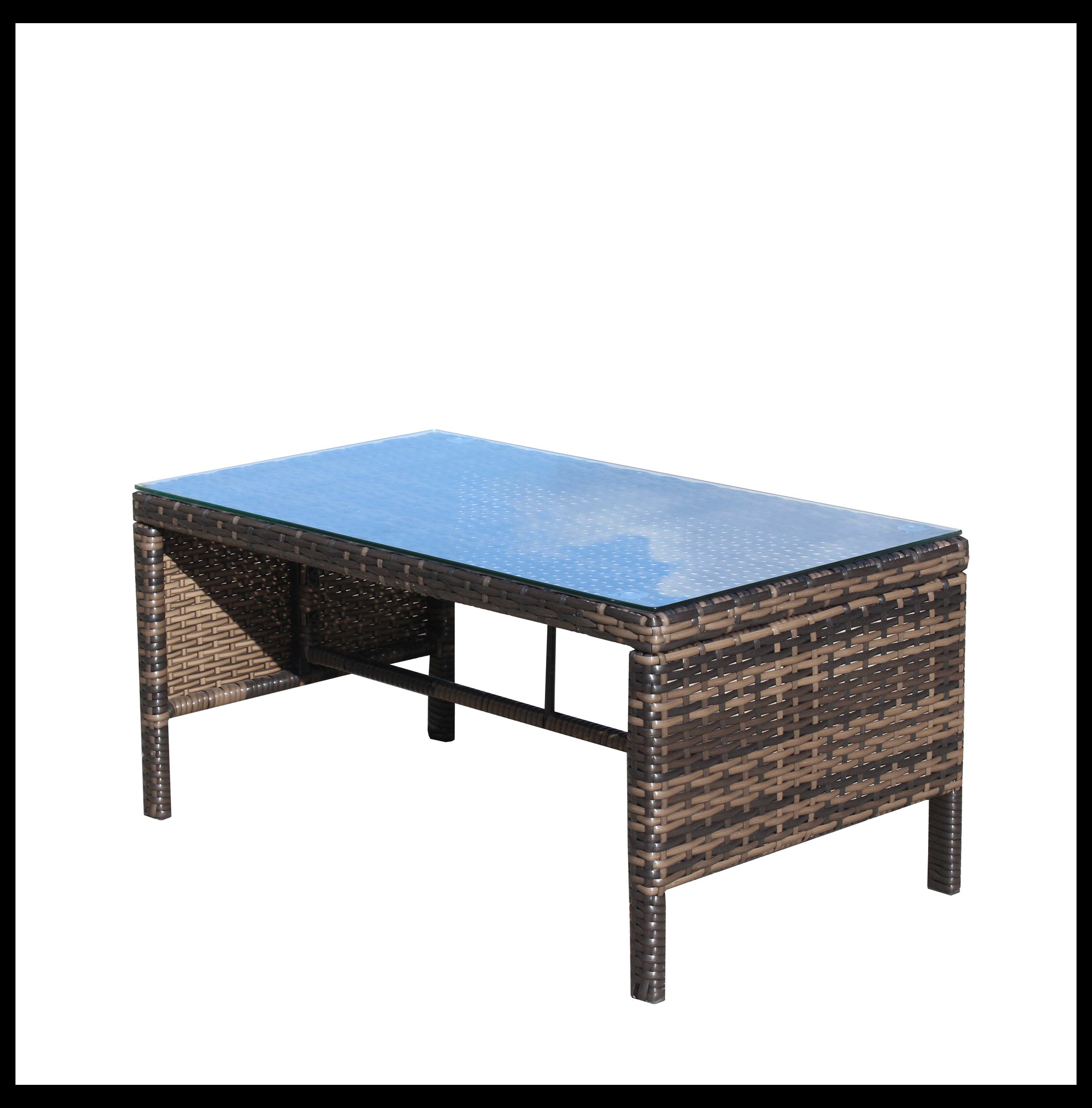 Winston Porter Soave Glass Top Coffee Table | Wayfair