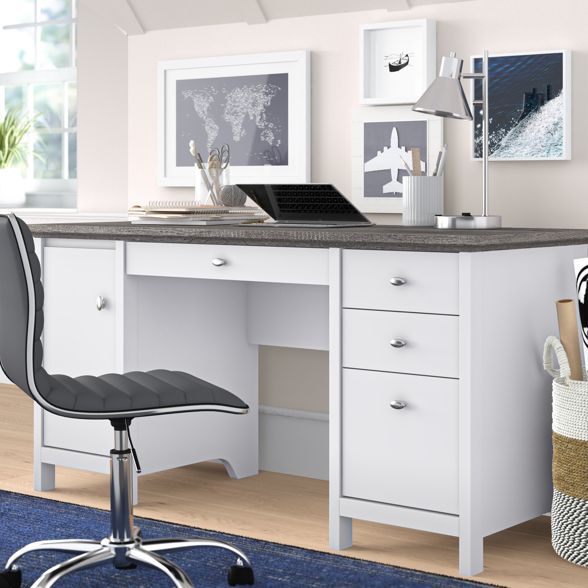 Laurel Foundry Modern Farmhouse® Coble Desk & Reviews | Wayfair