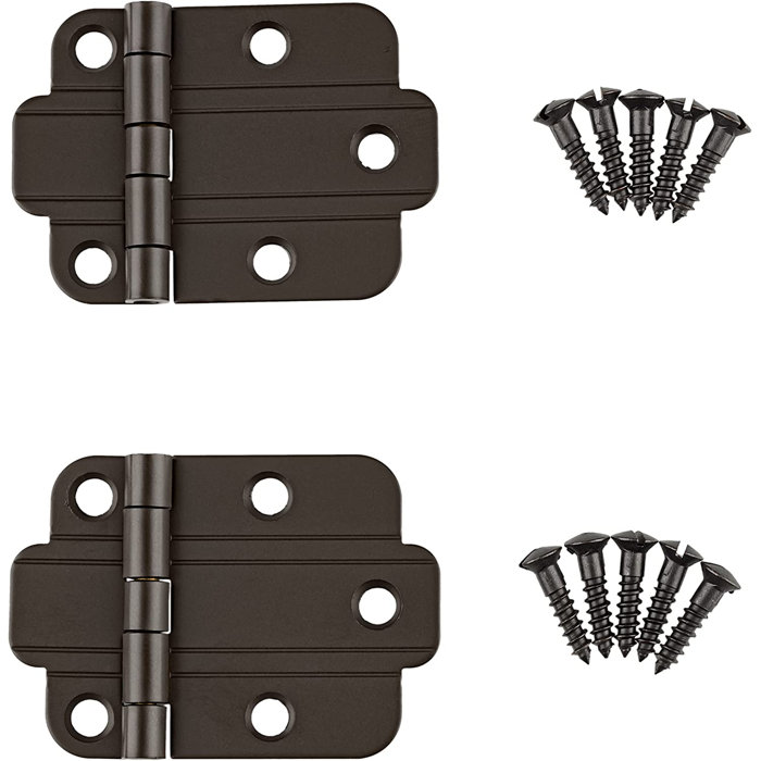 UNIQANTIQ HARDWARE SUPPLY Art Deco Flush Mount Cabinet Door Hinge | Wayfair