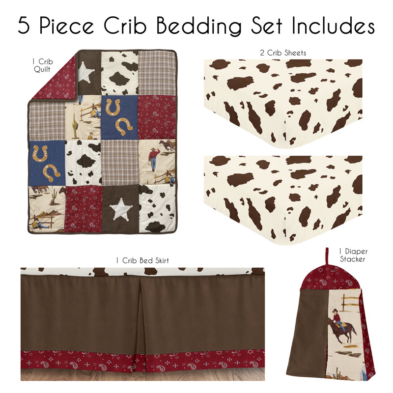 Sweet Jojo Designs Wild West Cowboy 5 - Piece Crib Bedding Set | Wayfair