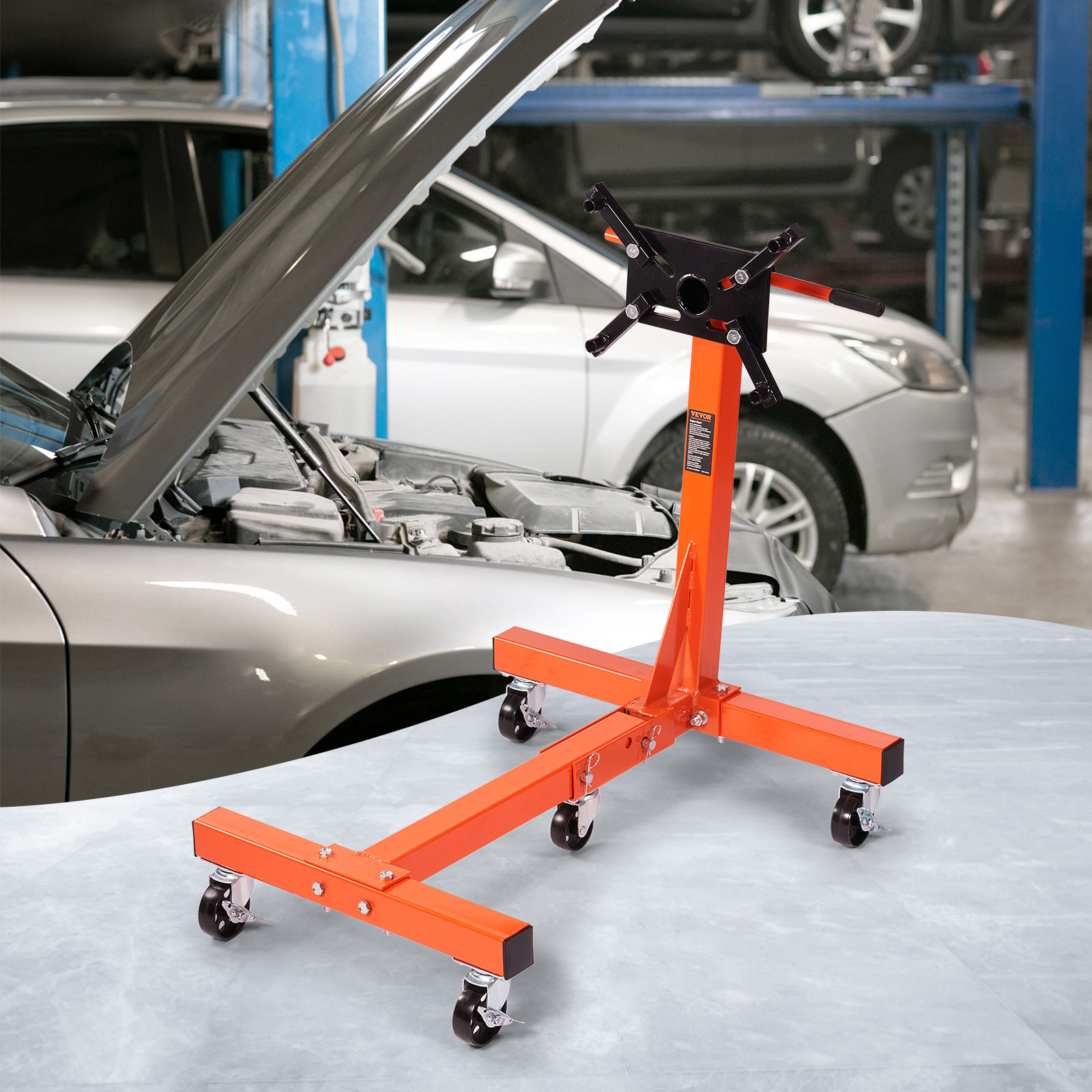 VEVOR Engine Stand, 1500 lbs (3/4 Ton) Rotating Engine Motor Stand ...