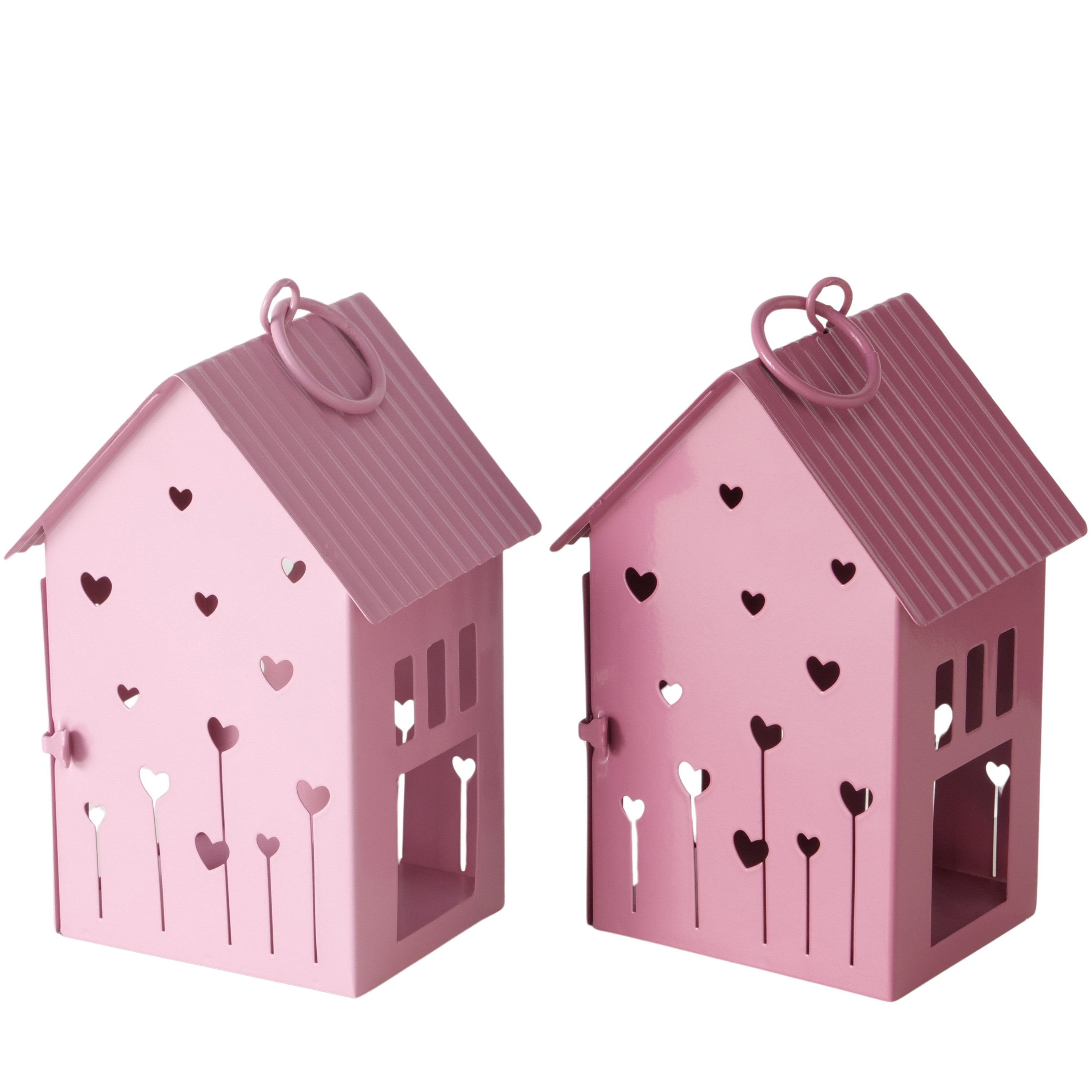 August Grove® Pink Tea Light Candle Lanterns, 6.75 Inches | Wayfair