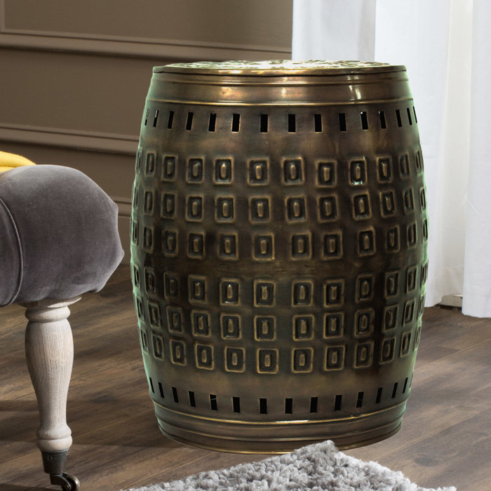 Saffron Fabs Metal Accent Stool & Reviews | Wayfair