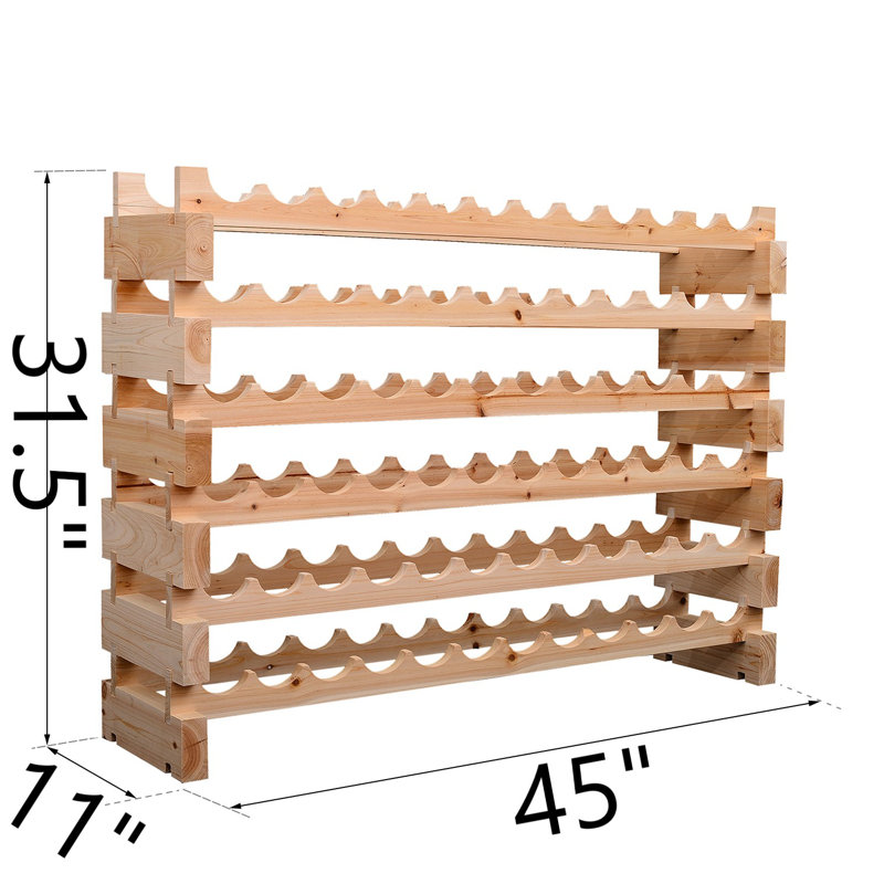 Red Barrel Studio® Paizlee 72 Bottle Floor Wine Bottle Rack & Reviews ...
