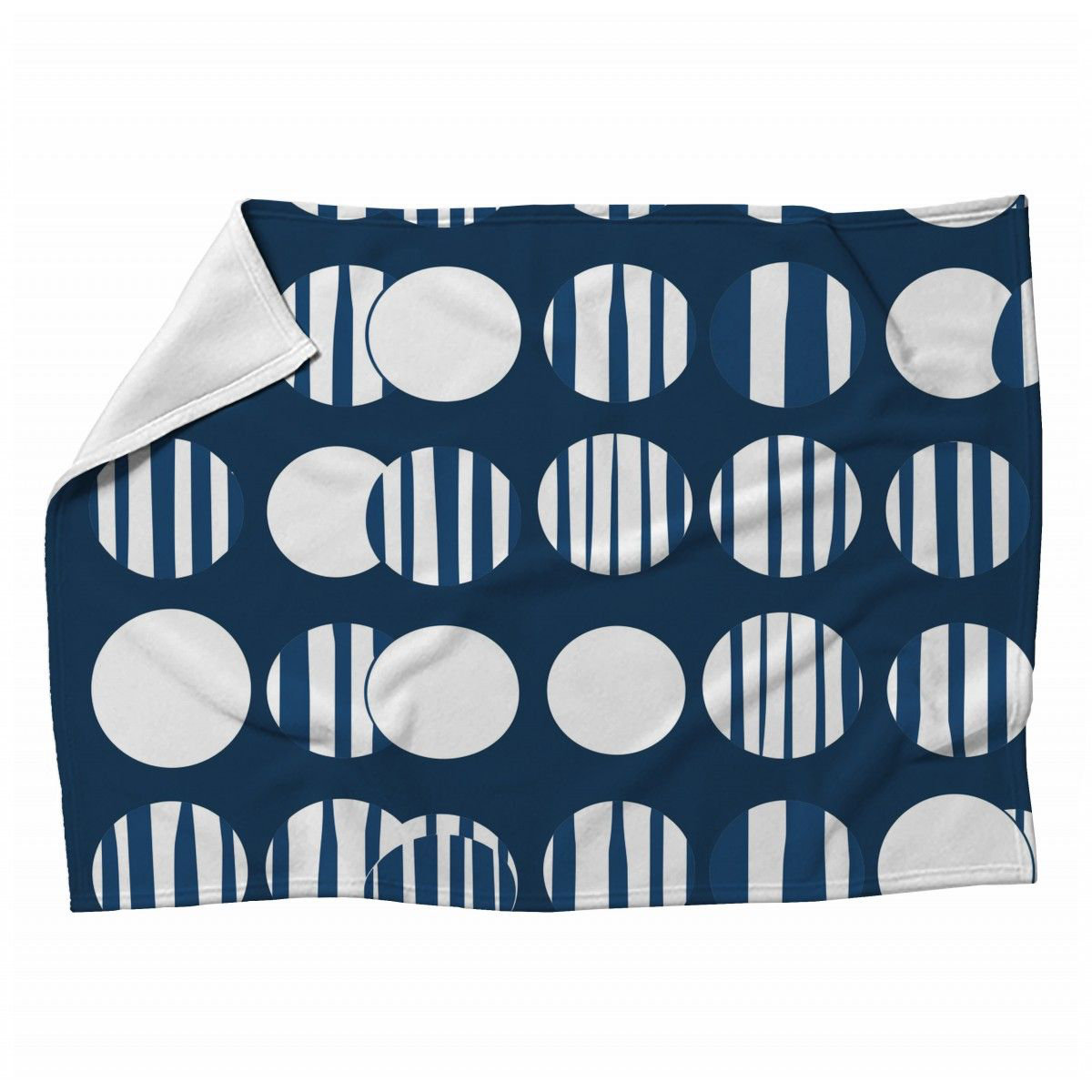 VisionDecor Circle pattern Fleece Throw Blanket - Art Throws for Sofas ...
