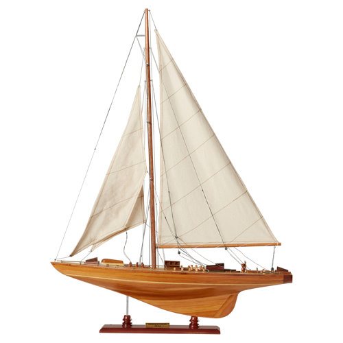 Breakwater Bay Handmade Small Endeavour Model Boat & Reviews | Wayfair