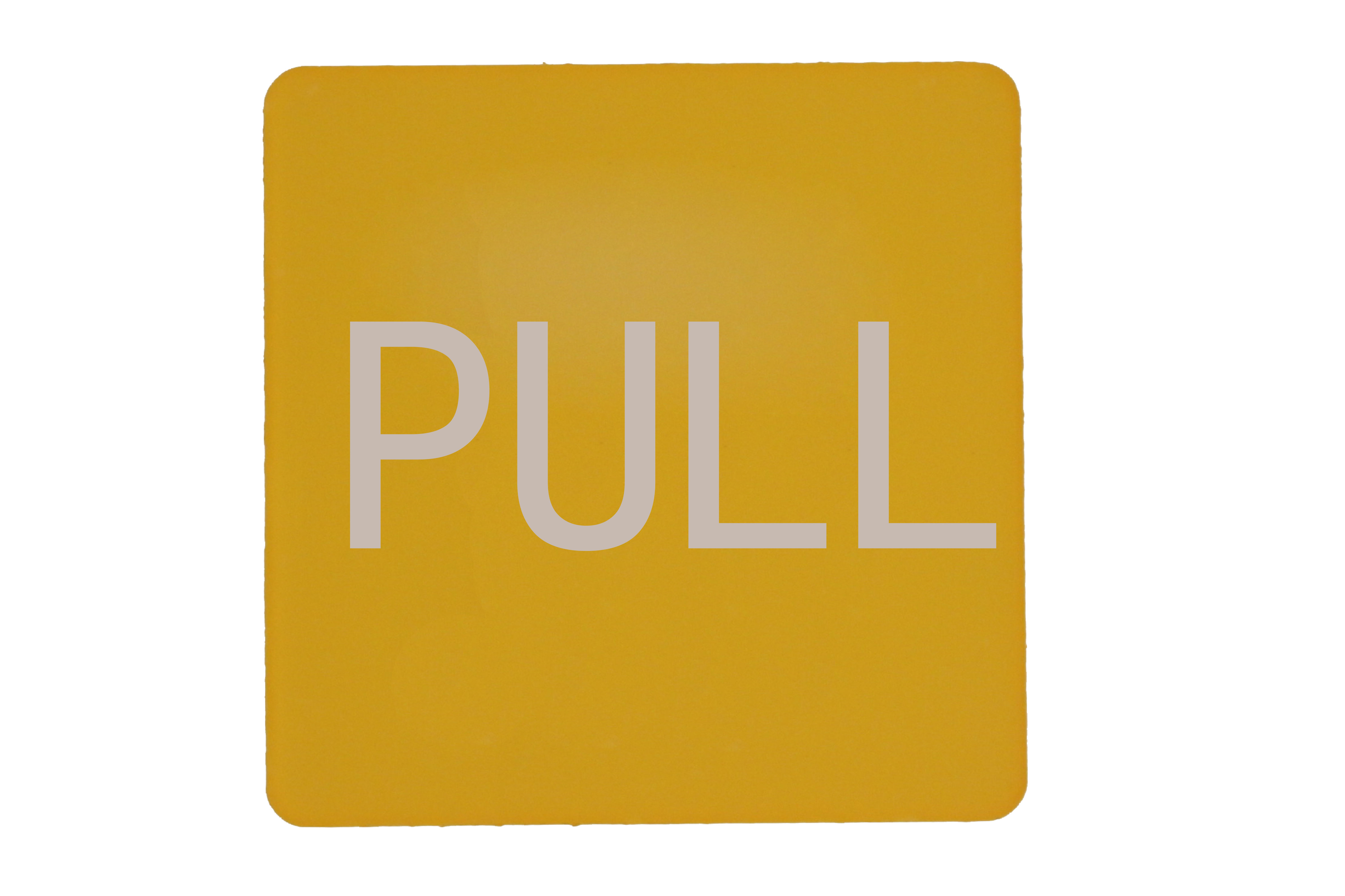 FixtureDisplays Yellow Door Sign PULL Door Direction Signage Public ...