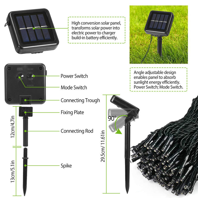 iMounTEK Black Solar Powered Integrated LED Metal Pathway Light | Wayfair