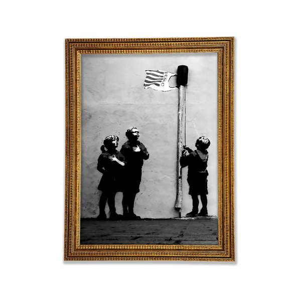 Bright Star Homage To The Tesco Flag B N W - Single Picture Frame Art ...