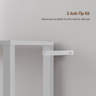 Ebern Designs 6-Tier Narrow Bookshelf With Door For Small Spaces ...