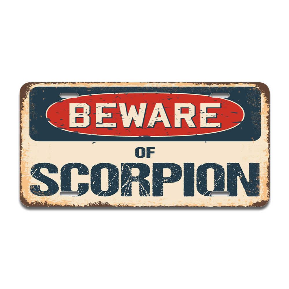 SignMission Beware of Scorpion Aluminum Plate Frame | Wayfair