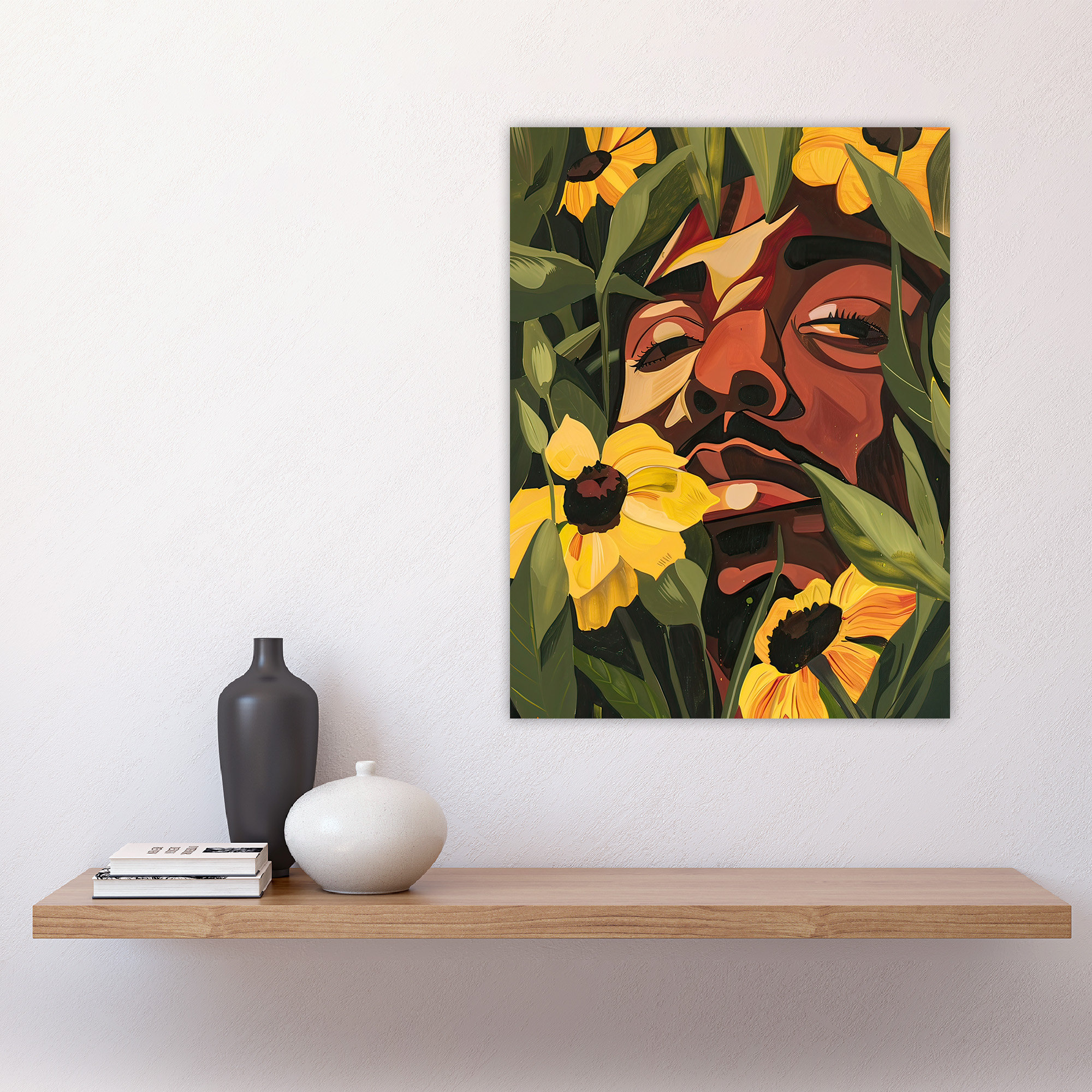 Lark Manor Rapper Flowers Music Portrait Painting Wall Art Print ...