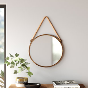 Brown Round Mirrors You'll Love | Wayfair