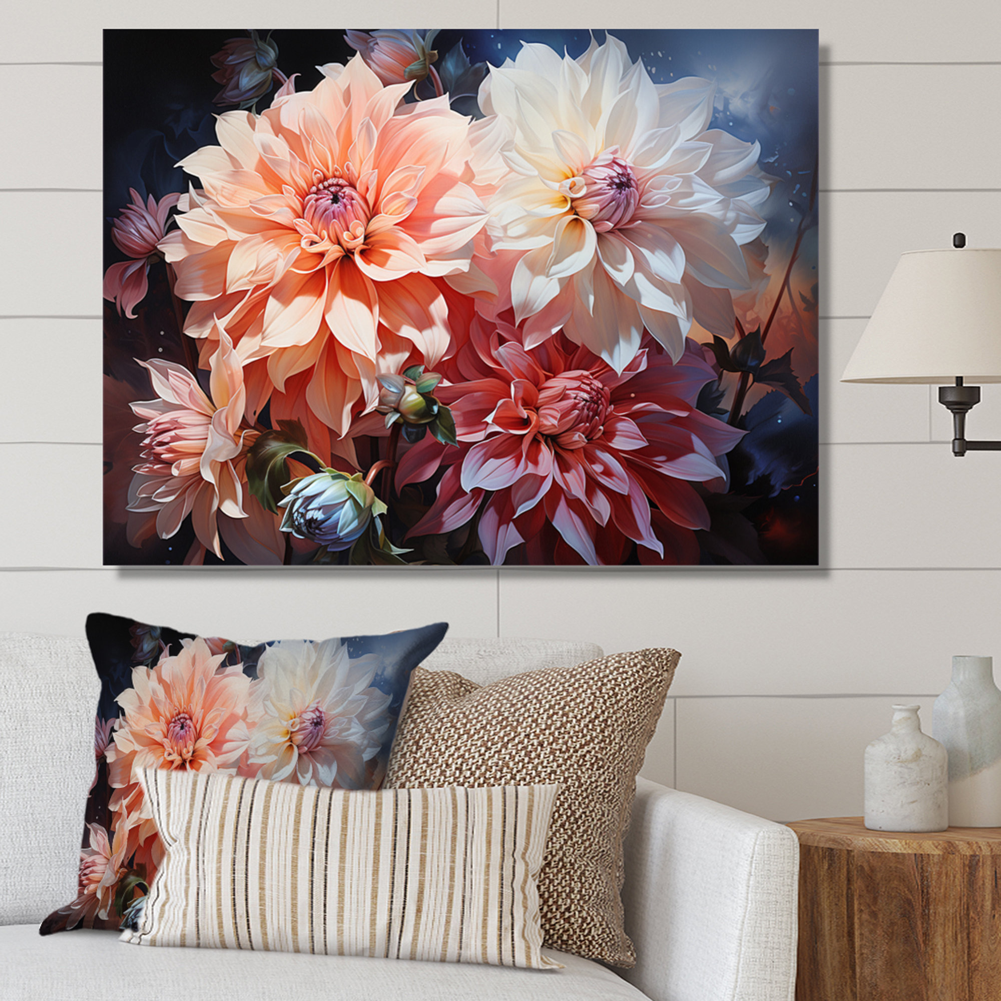 Winston Porter Pink Dahlia Romantic Impression III On Canvas Print ...