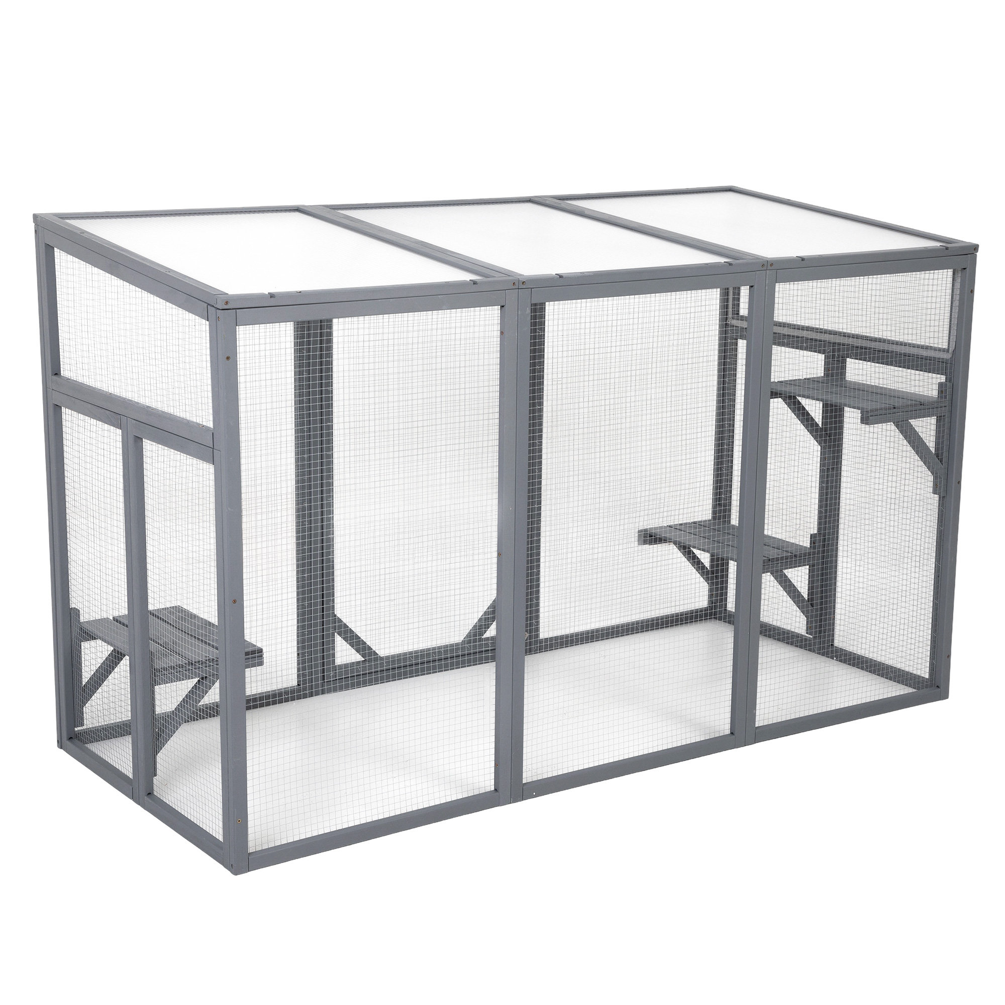 One Allium Way Outdoor Wood Cat Enclosure - Wayfair Canada